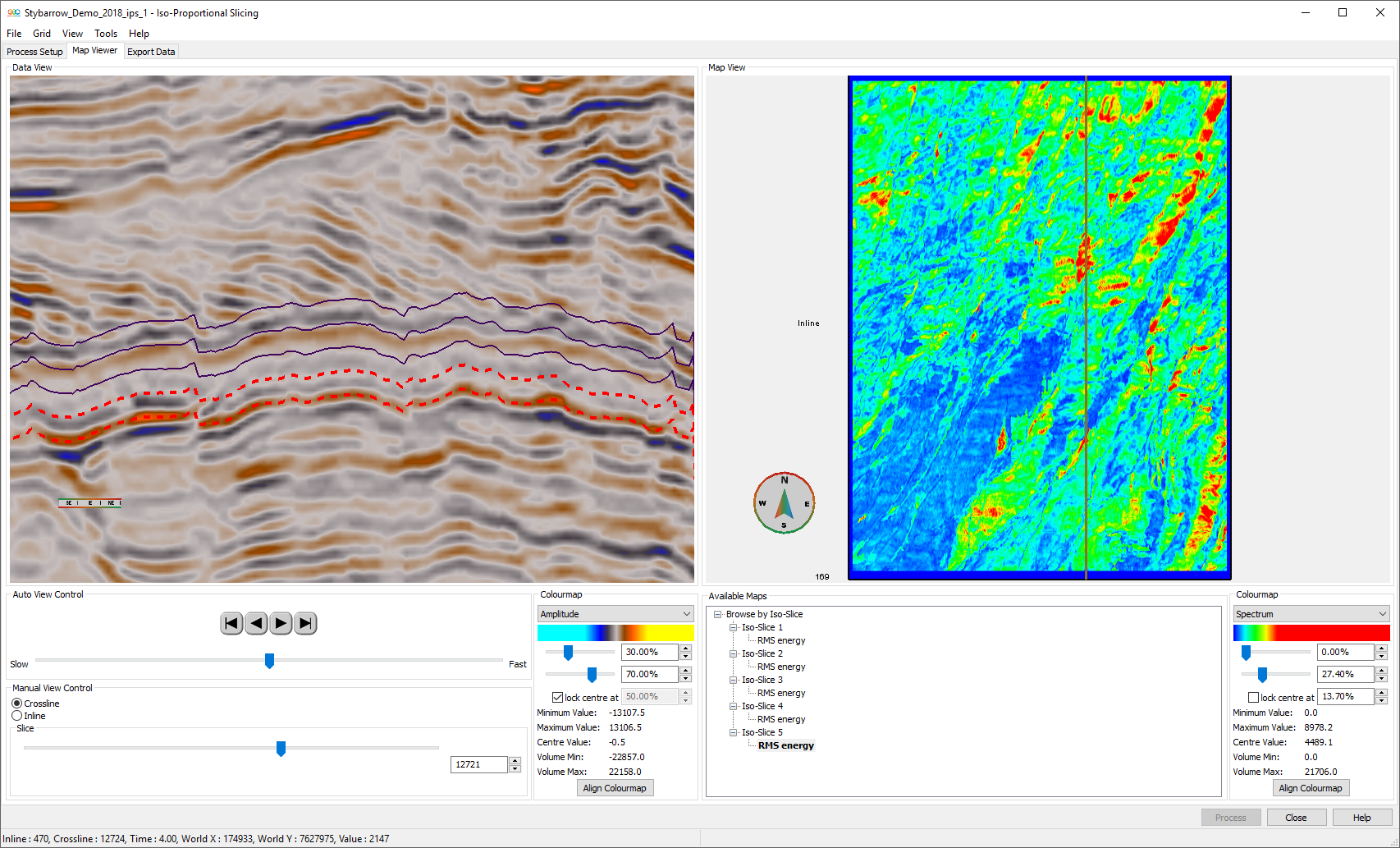 Screen anomalies with RMS amplitude Screen anomalies with RMS amplitude
